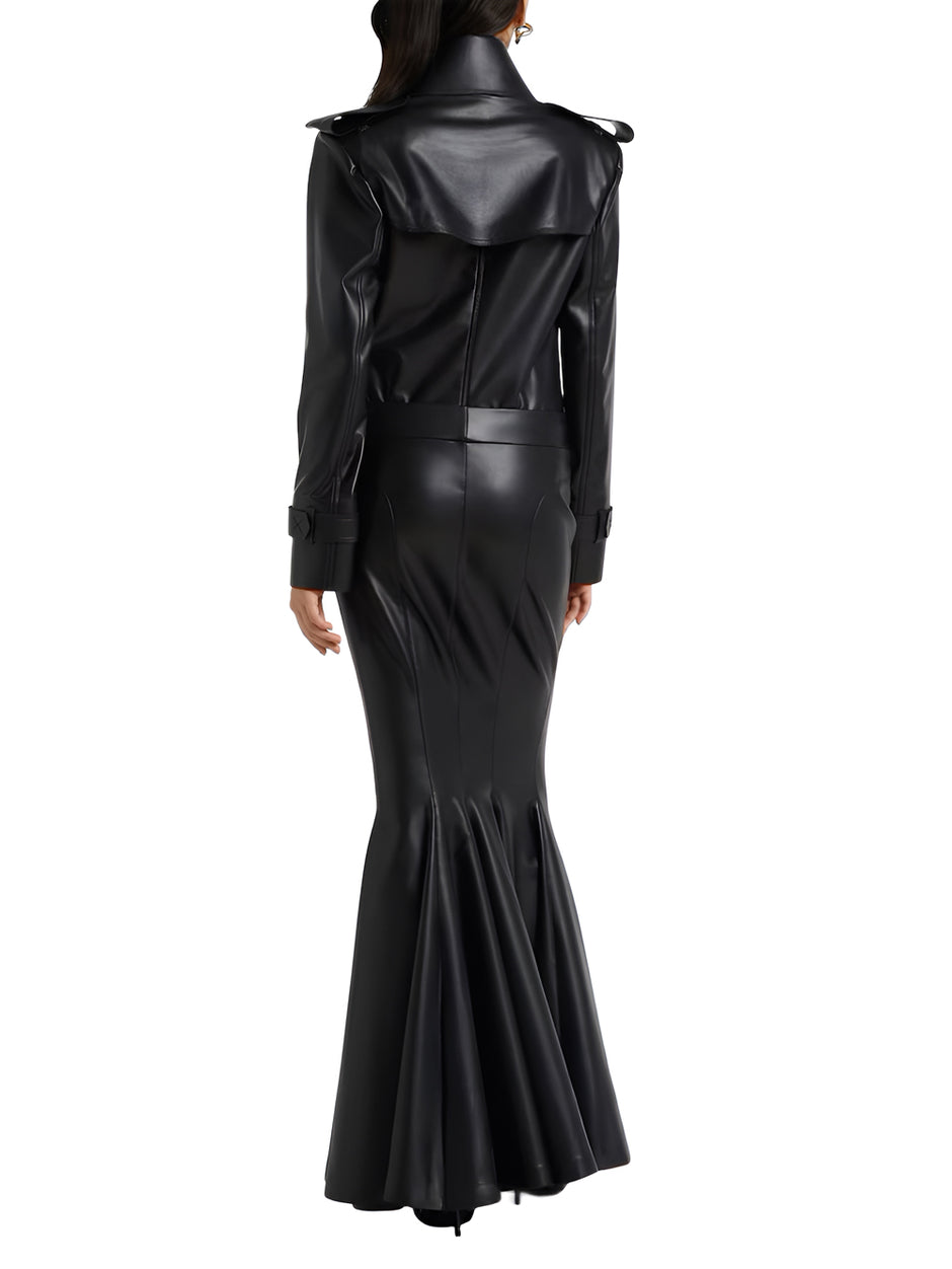 Women's Leather Two-Piece Sets for Modern and Versatile Style